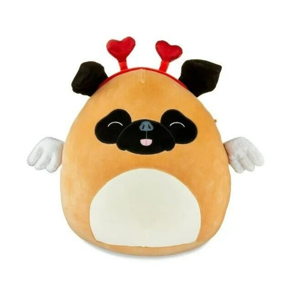 Squishmallows | Toys | Squishmallows Pam The Pug 2 Valentines Plush Dog ...